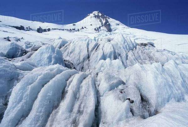 Eliot Glacier, Mount Hood National Forest, Oregon, Usa - Stock Photo ...