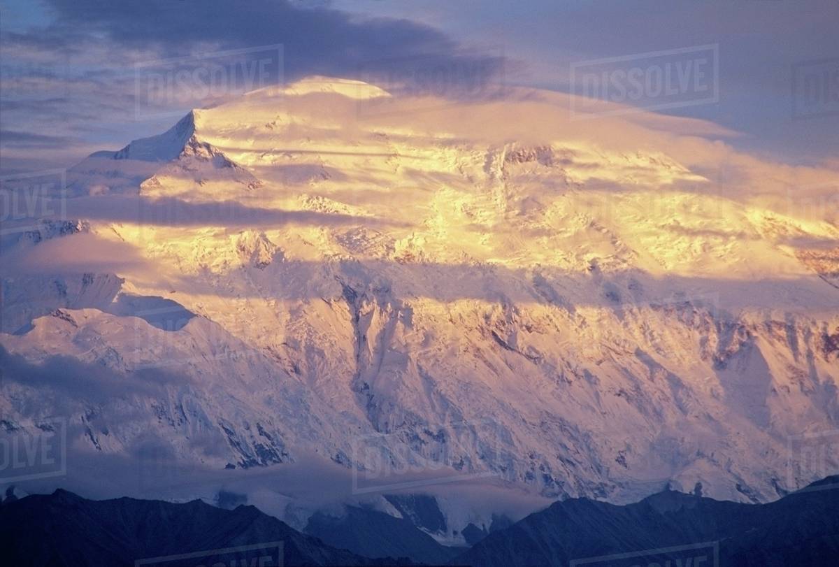 Denali Summit, Wickersham Wall, Denali National Park, Alaska, Usa ...
