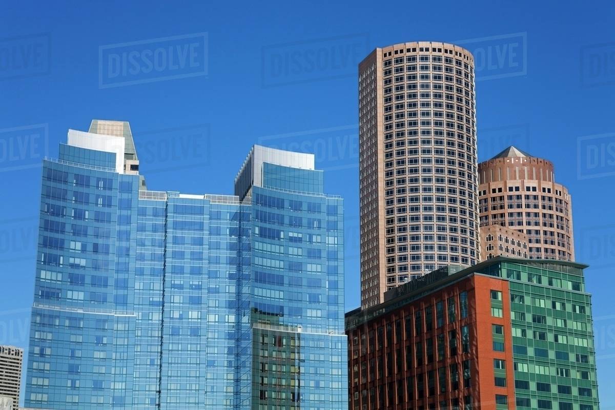 International Place Towers, Fort Point Channel, Boston, Massachusetts ...