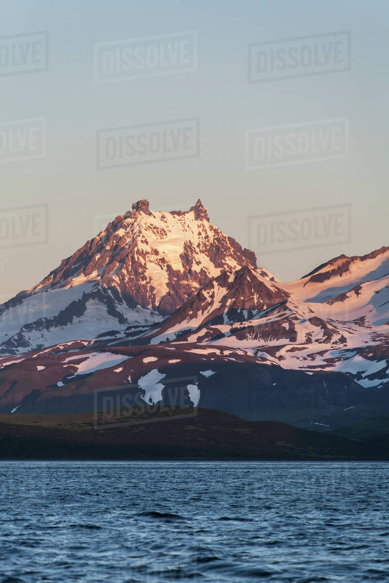 Isanotski Volcano, Also Known As Ragged Jack, On Unimak Island, The ...