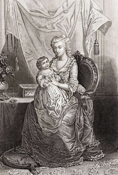 Marie Antoinette, 1755 – 1793. Queen of France as the wife of Louis XVI ...