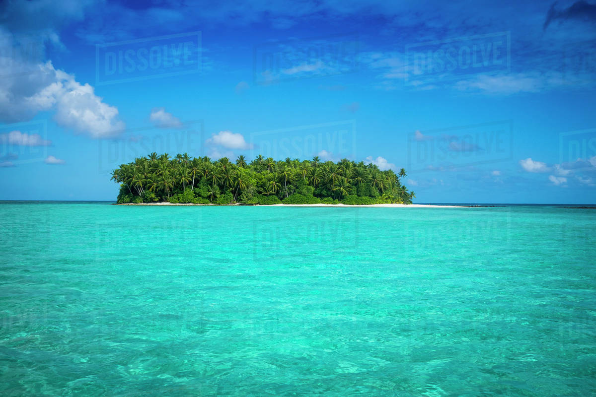 An island that forms part of the marine park, near the Tuvalu mainland ...
