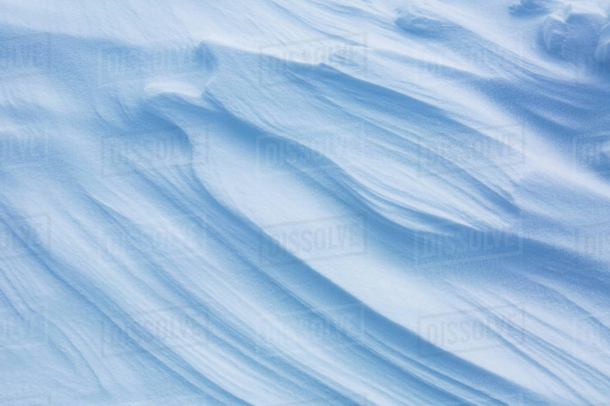 Detail view of hard packed windblown snow, Barrow, North Slope, Arctic ...