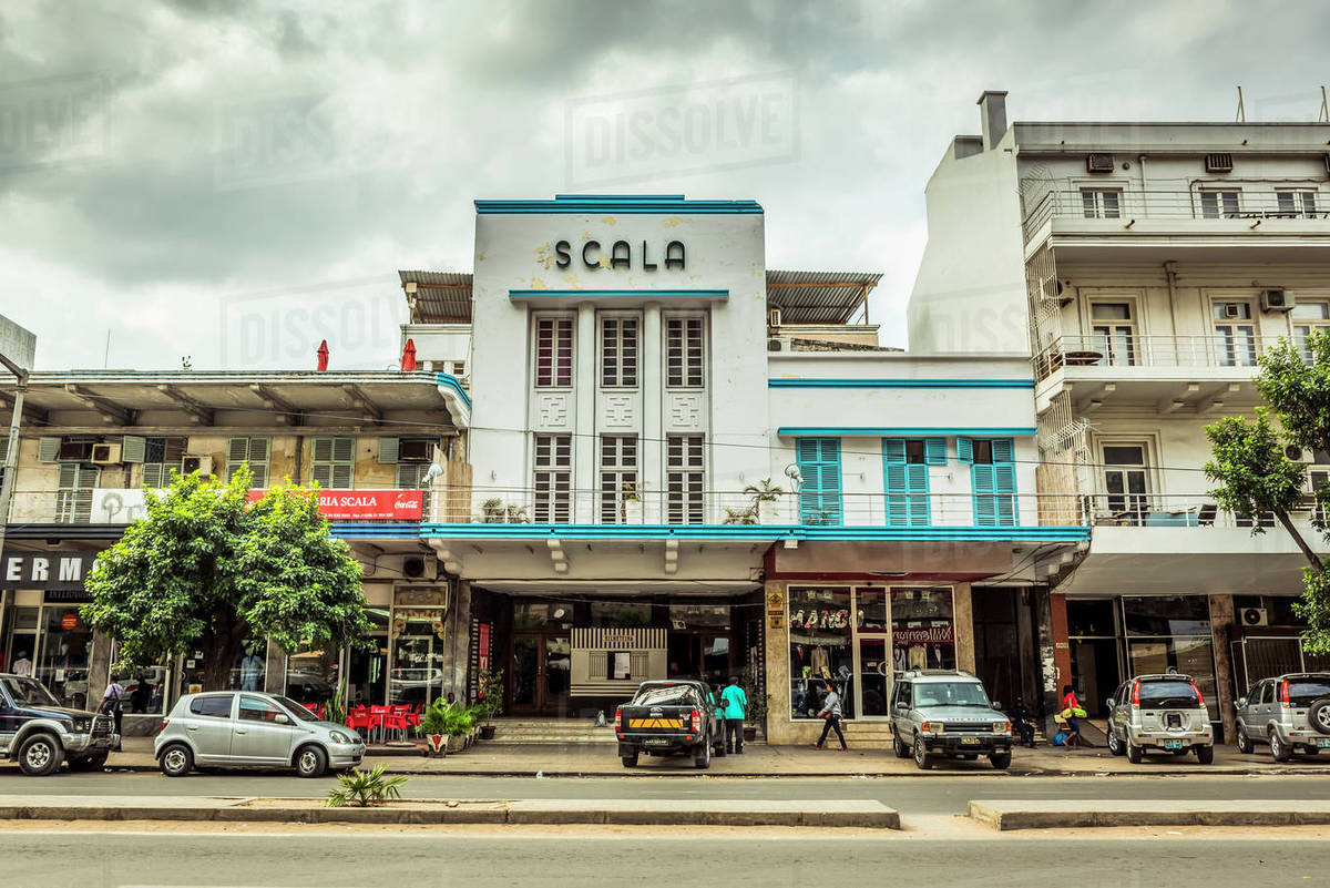 Scala Cinema in Art Deco style; Maputo, Mozambique - Stock Photo - Dissolve