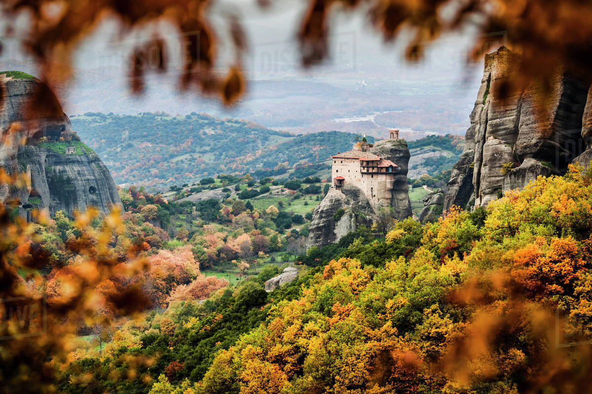 Holy Monastery Of St. Nicholas Anapausas; Meteora, Greece - Royalty ...