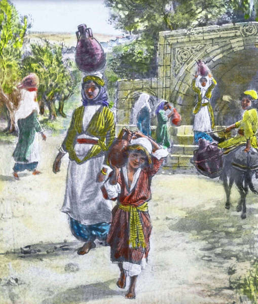 A Hand Coloured Magic Lantern Slide Circa 1900. Series The Life Of ...