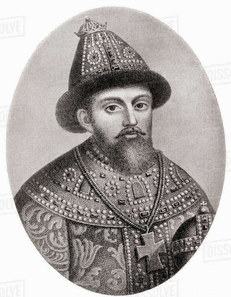 Michael I of Russia, 1596 – 1645. The first Russian Tsar of the house ...