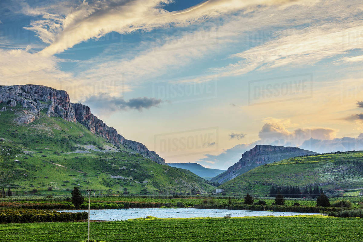 Mount Arbel And The Valley Of Doves; Israel - Royalty-free Stock Photo ...