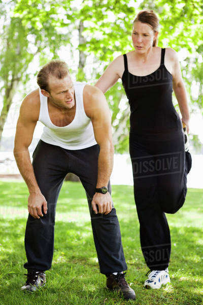 Two tired runners 2 - Royalty-free Stock Photo | Dissolve