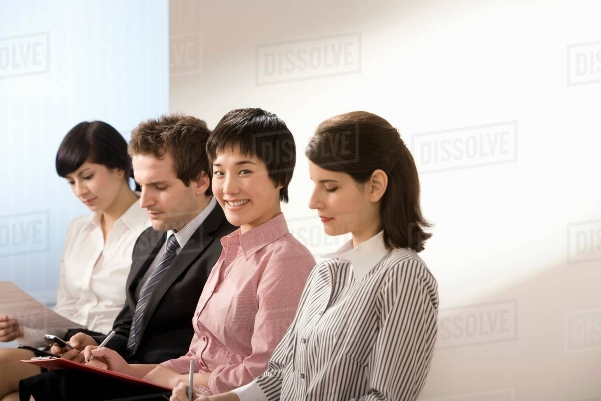 A line of applicants for a job - Stock Photo - Dissolve