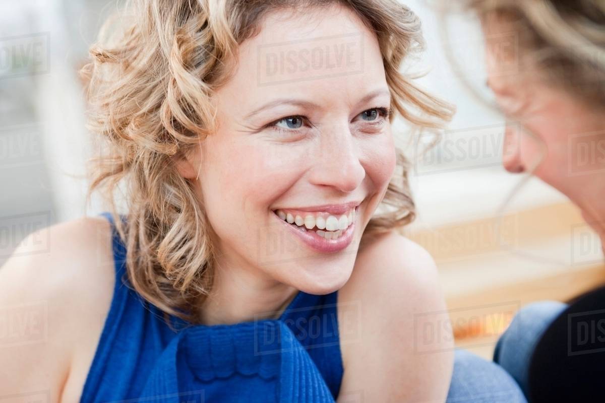 Two woman laughing - Stock Photo - Dissolve