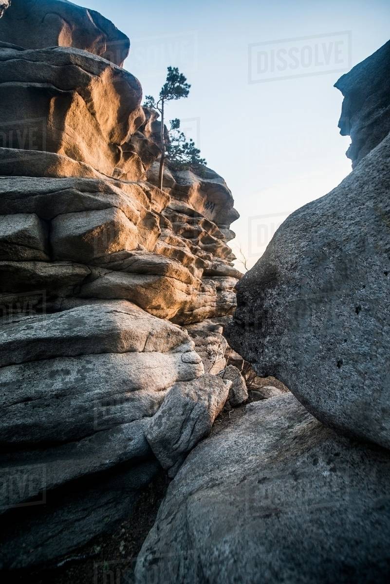 Close up of stacked rock formation - Stock Photo - Dissolve