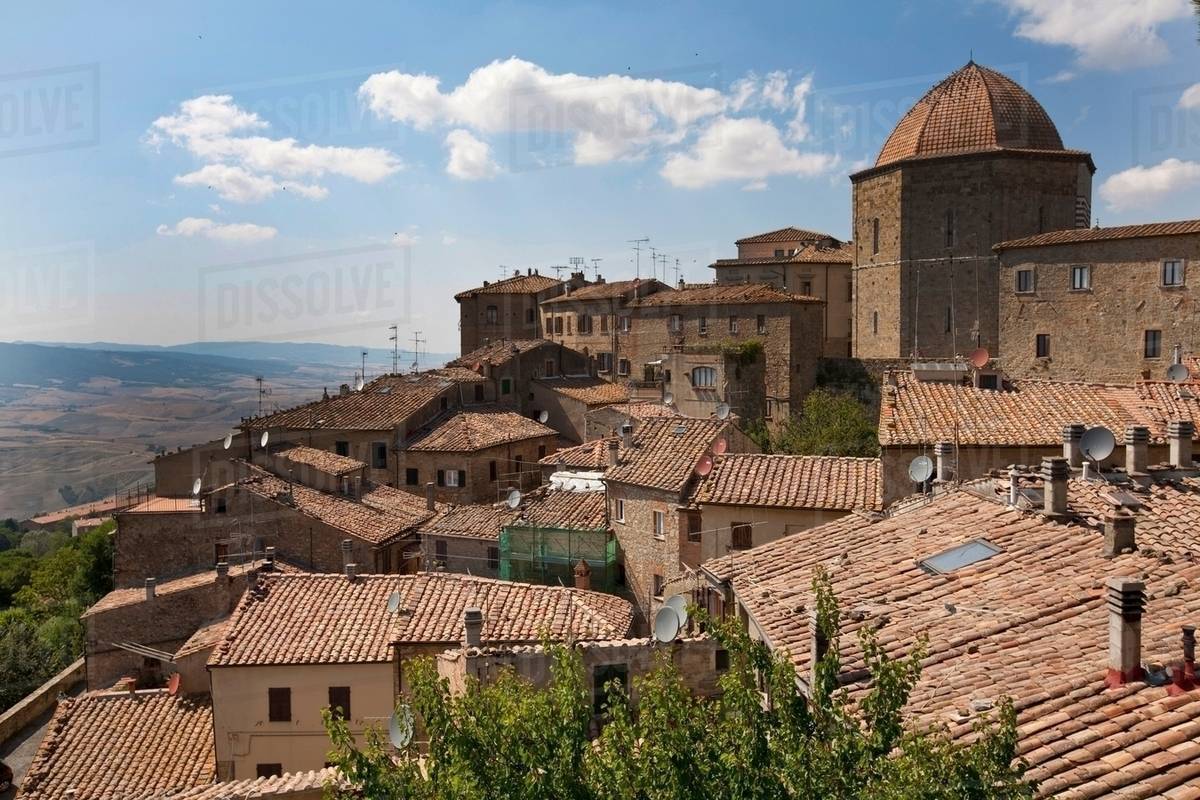 View of Volterra, Tuscany, Italy - Royalty-free Stock Photo | Dissolve