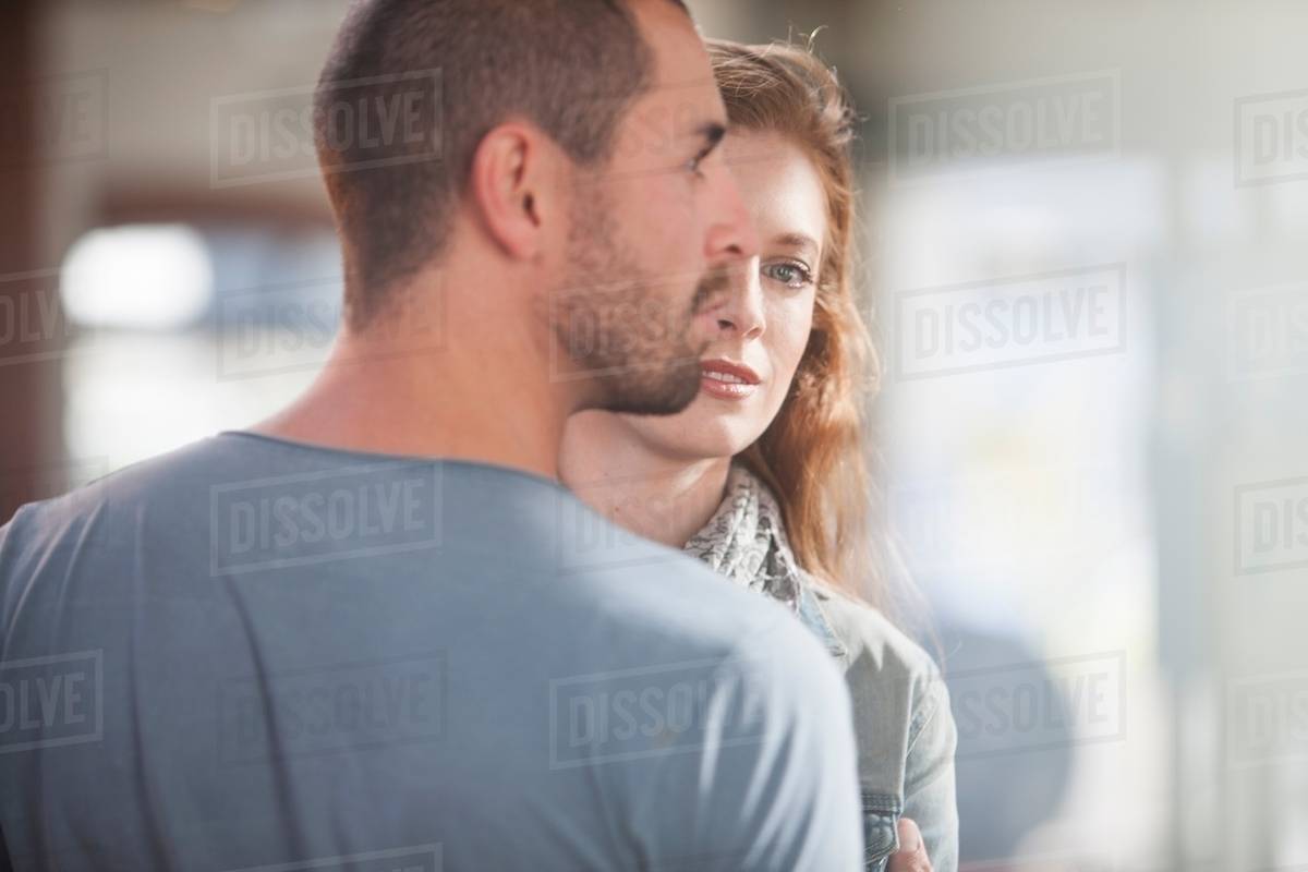 Couple standing front to front - Royalty-free Stock Photo | Dissolve