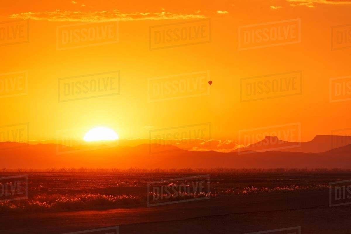 Namibian sunset - Royalty-free Stock Photo | Dissolve