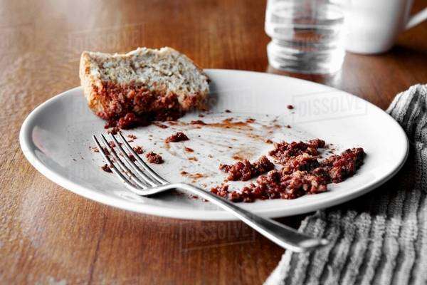 Empty dinner plate on table - Royalty-free Stock Photo | Dissolve