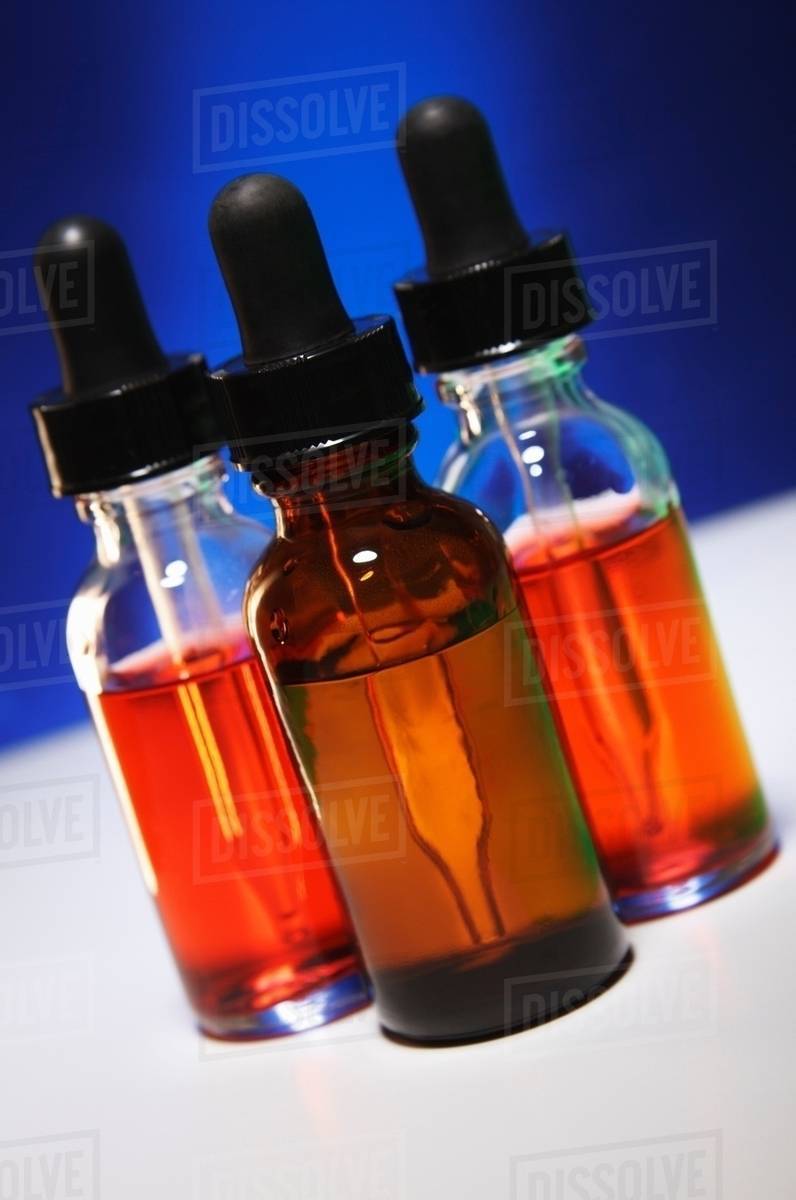 Liquid chemicals in dropper bottles - Royalty-free Stock Photo | Dissolve