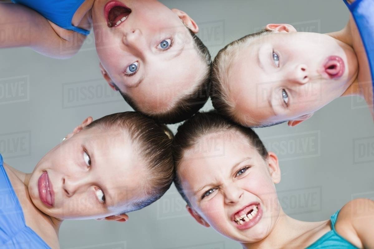 Ballet dancers making faces together - Royalty-free Stock Photo | Dissolve