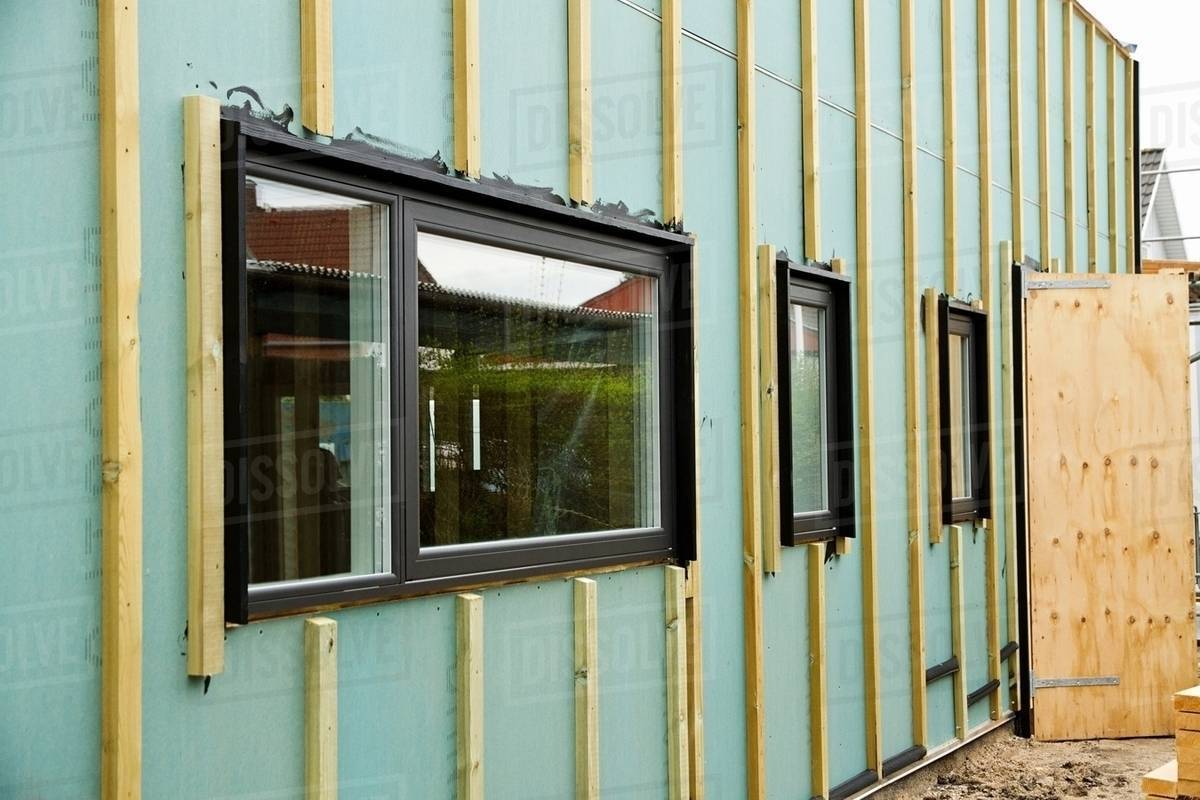 Windows of building under construction - Royalty-free Stock Photo ...