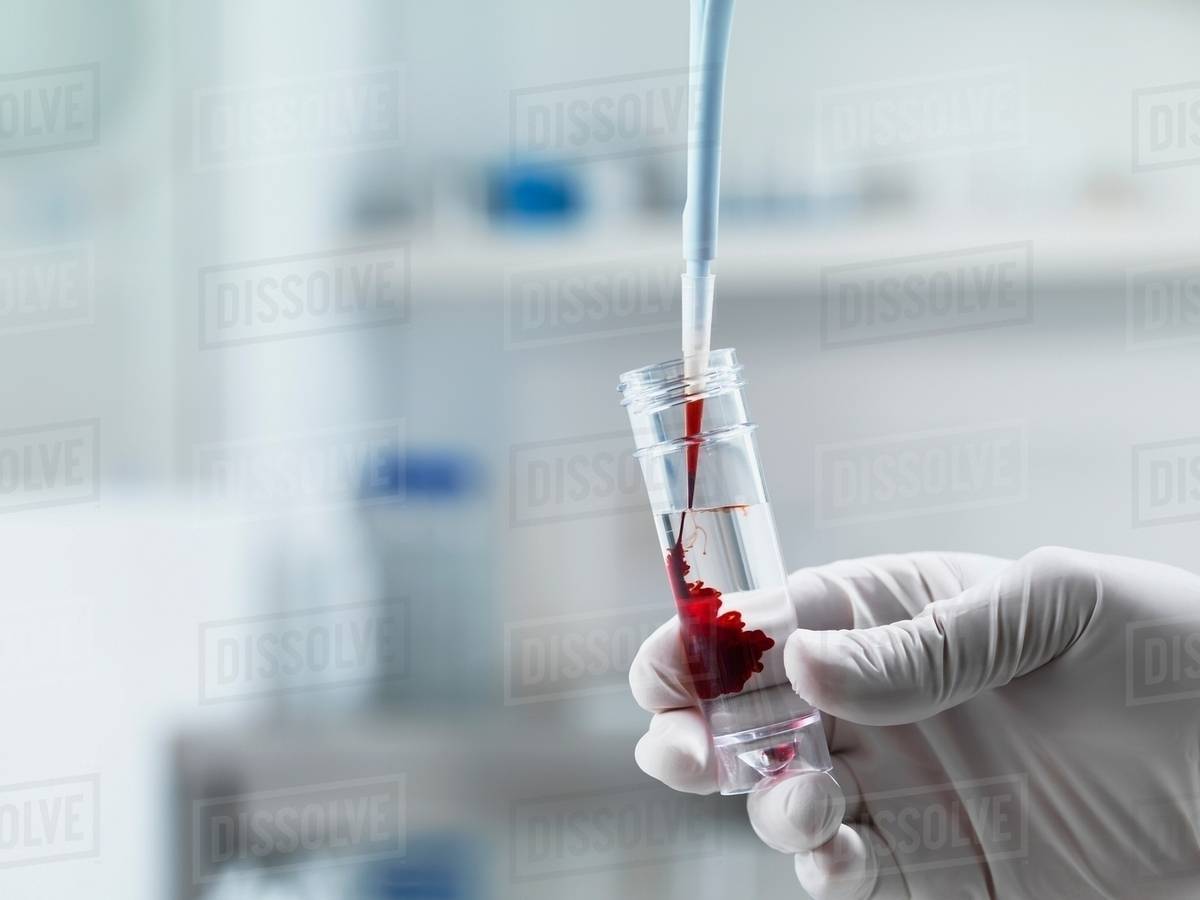Scientist pipetting liquid in test tube - Royalty-free Stock Photo ...