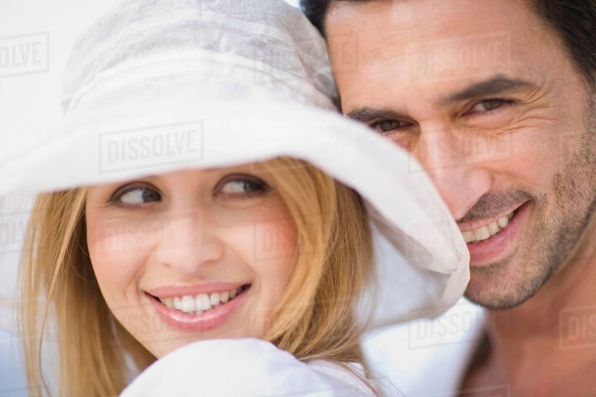 Couple in white - Stock Photo - Dissolve