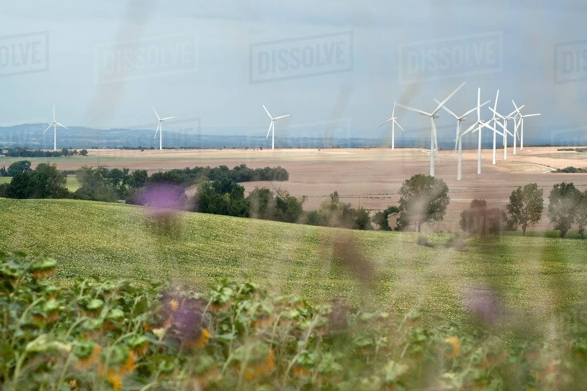 Wind farm landscape - Stock Photo - Dissolve