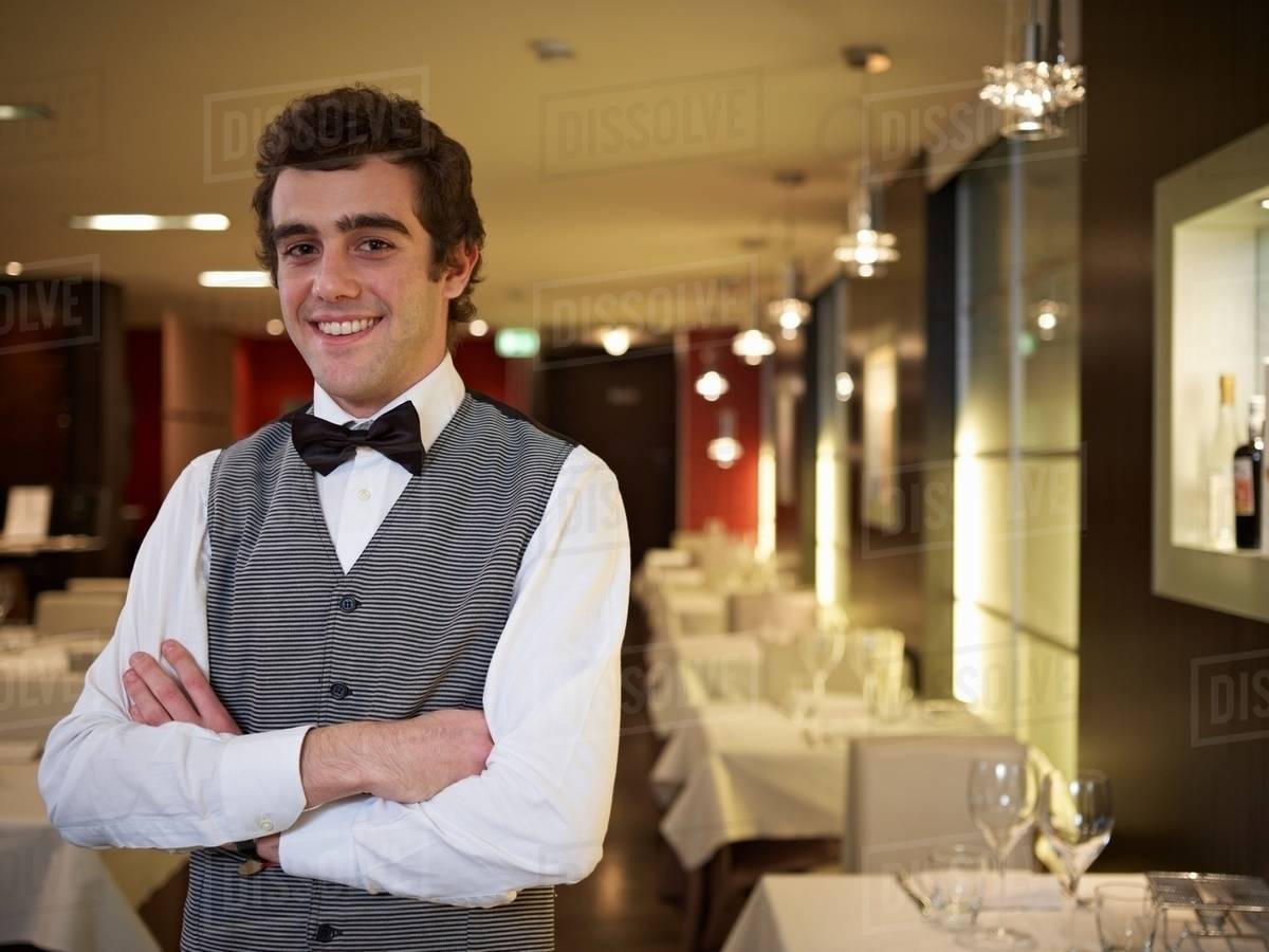 Portrait of Waiter - Royalty-free Stock Photo | Dissolve