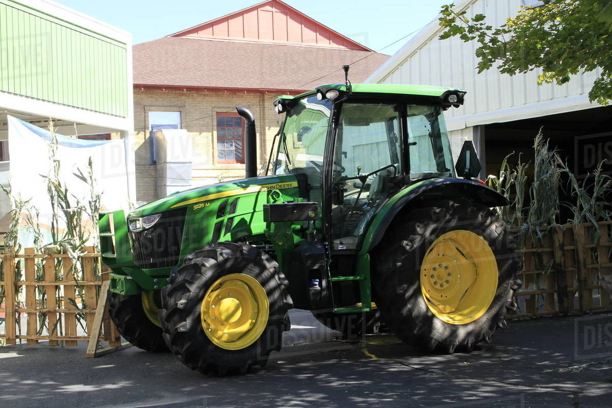 John Deere Farm Tractor at the Utah State Fair on display. In Salt Lake ...