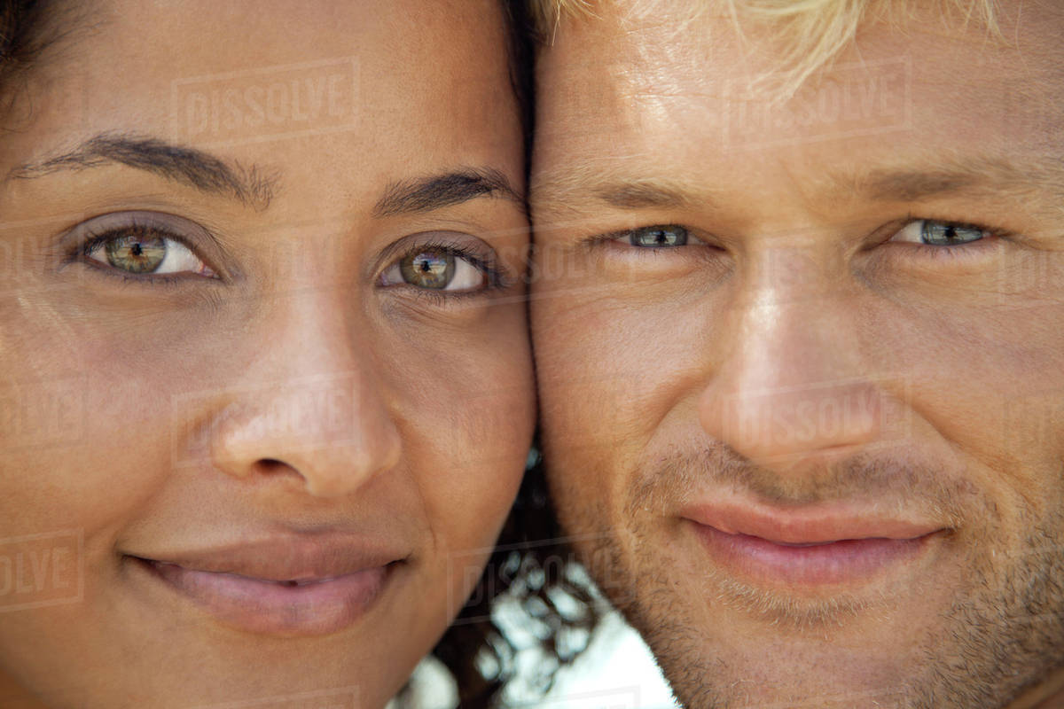 Couple cheek to cheek, portrait - Royalty-free Stock Photo | Dissolve