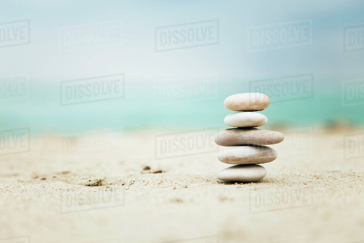 Stacked pebbles - Royalty-free Stock Photo | Dissolve