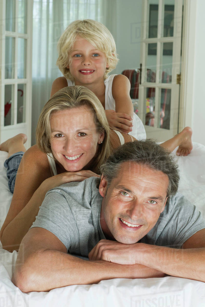 Family stacked up on top of each other, portrait - Royalty-free Stock ...