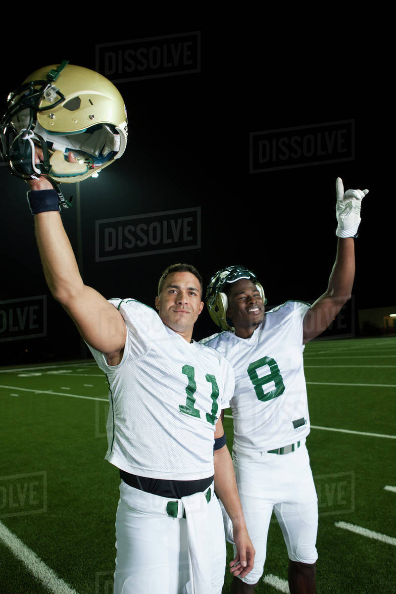 Football players celebrating victory - Royalty-free Stock Photo | Dissolve
