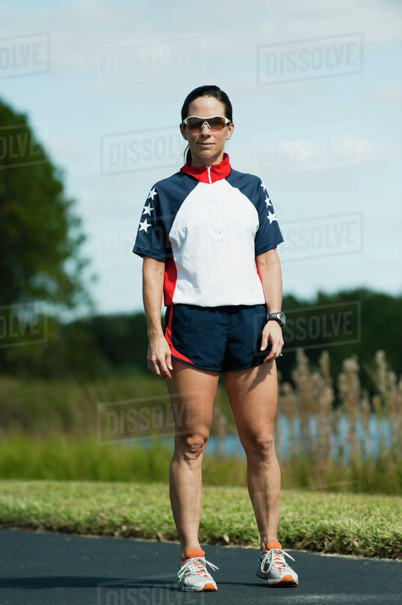 Female athlete, portrait - Royalty-free Stock Photo | Dissolve