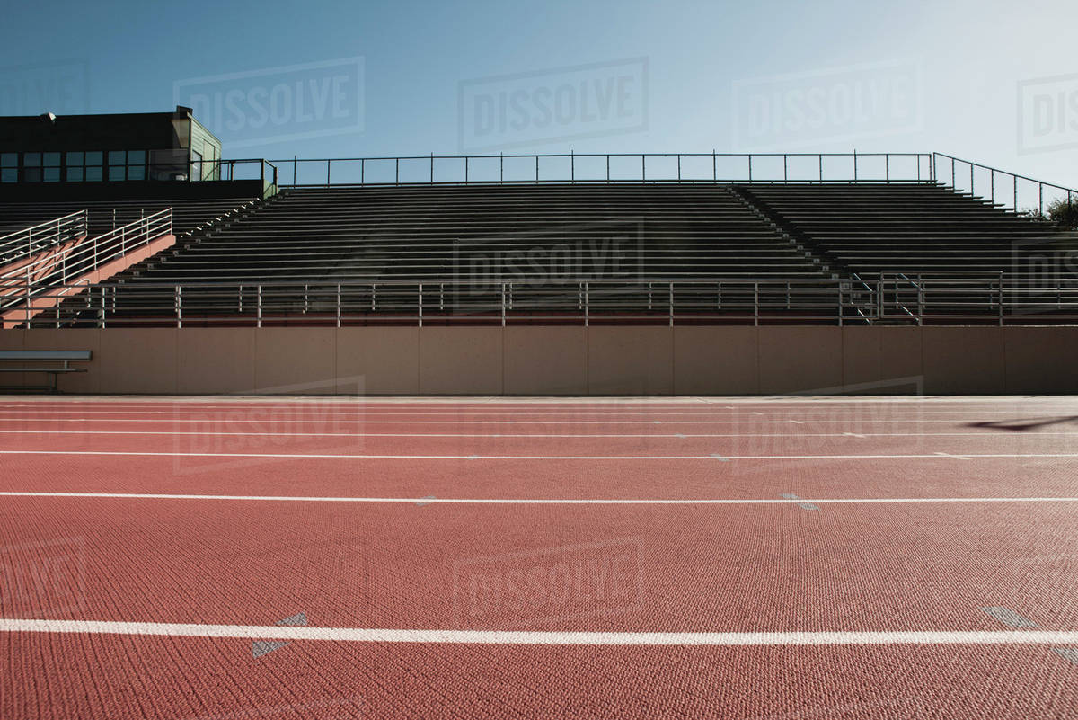 Stadium and running tracks - Royalty-free Stock Photo | Dissolve