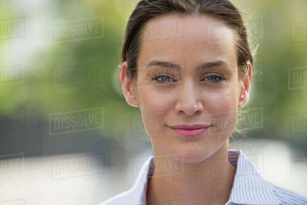 Mid-adult woman, portrait - Royalty-free Stock Photo | Dissolve