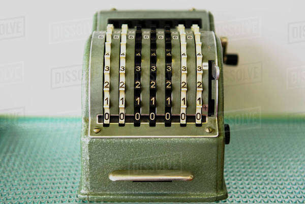 Antique adding machine - Royalty-free Stock Photo | Dissolve