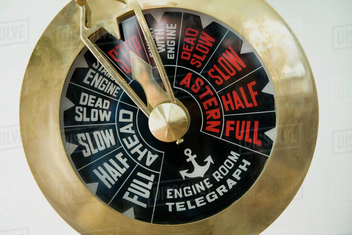 Traditional engine order telegraph - Royalty-free Stock Photo | Dissolve