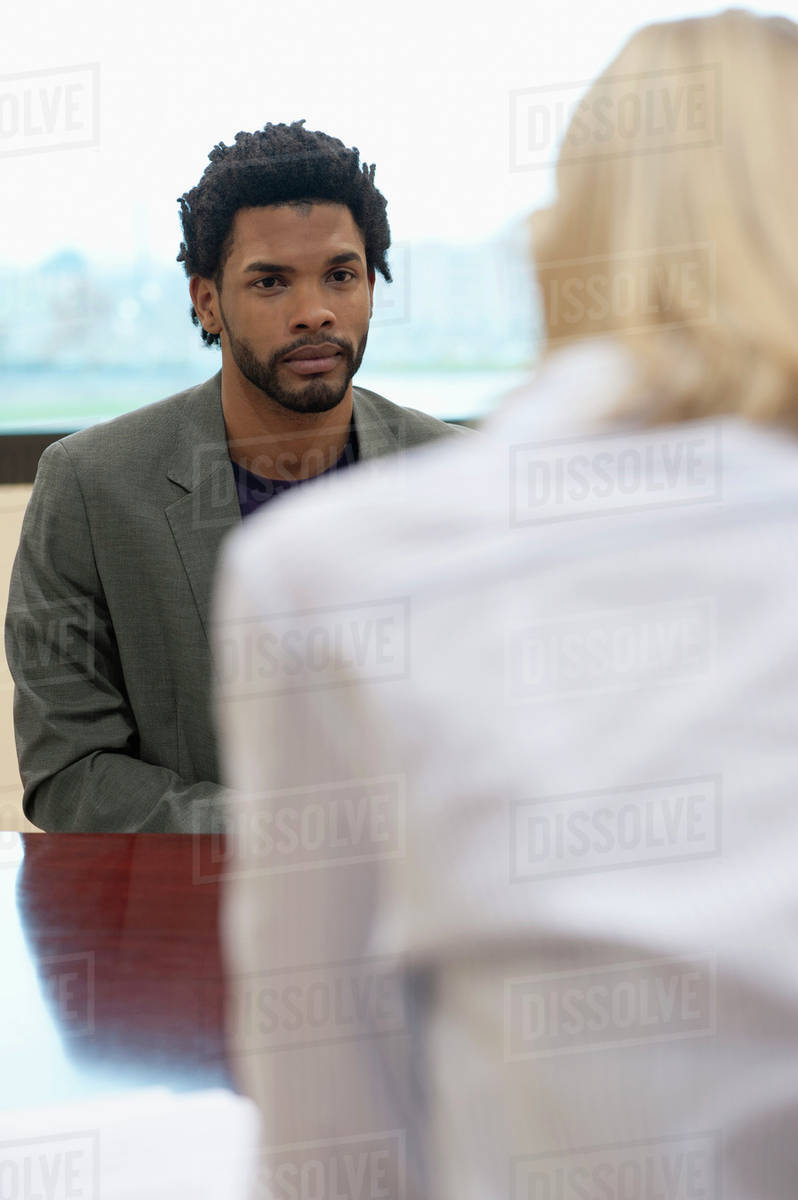 Professional man in job interview - Royalty-free Stock Photo | Dissolve