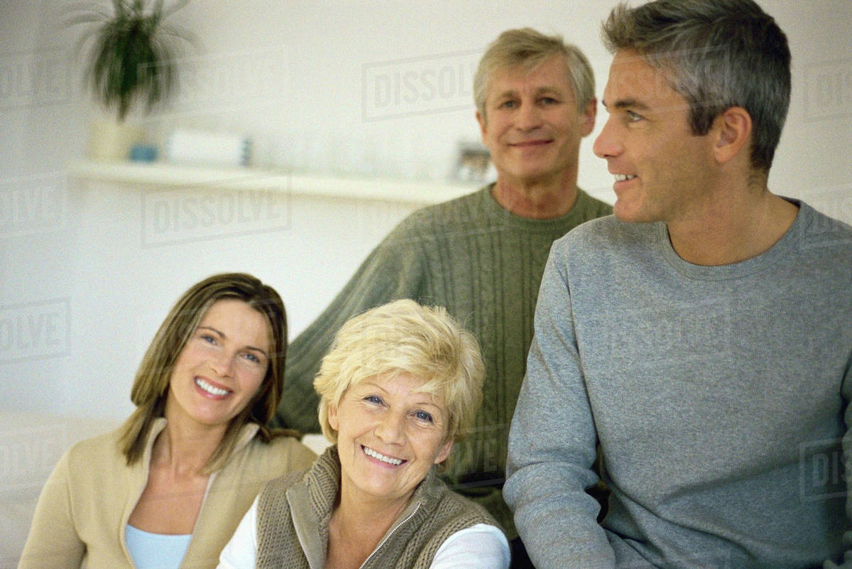 Couple with in-laws - Royalty-free Stock Photo | Dissolve