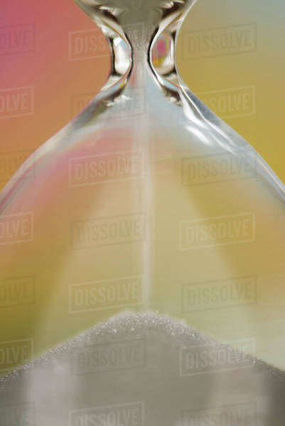 Sand passing through hourglass, close-up - Royalty-free Stock Photo ...