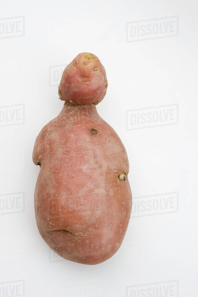 Strangely shaped red potato - Royalty-free Stock Photo | Dissolve