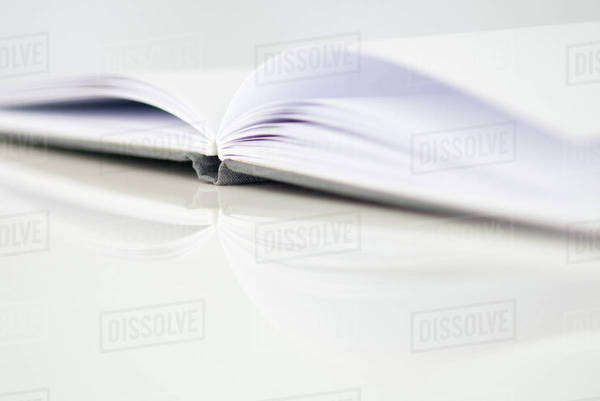 Open book, low angle view - Stock Photo - Dissolve