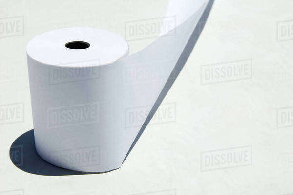 Paper roll, close-up - Stock Photo - Dissolve