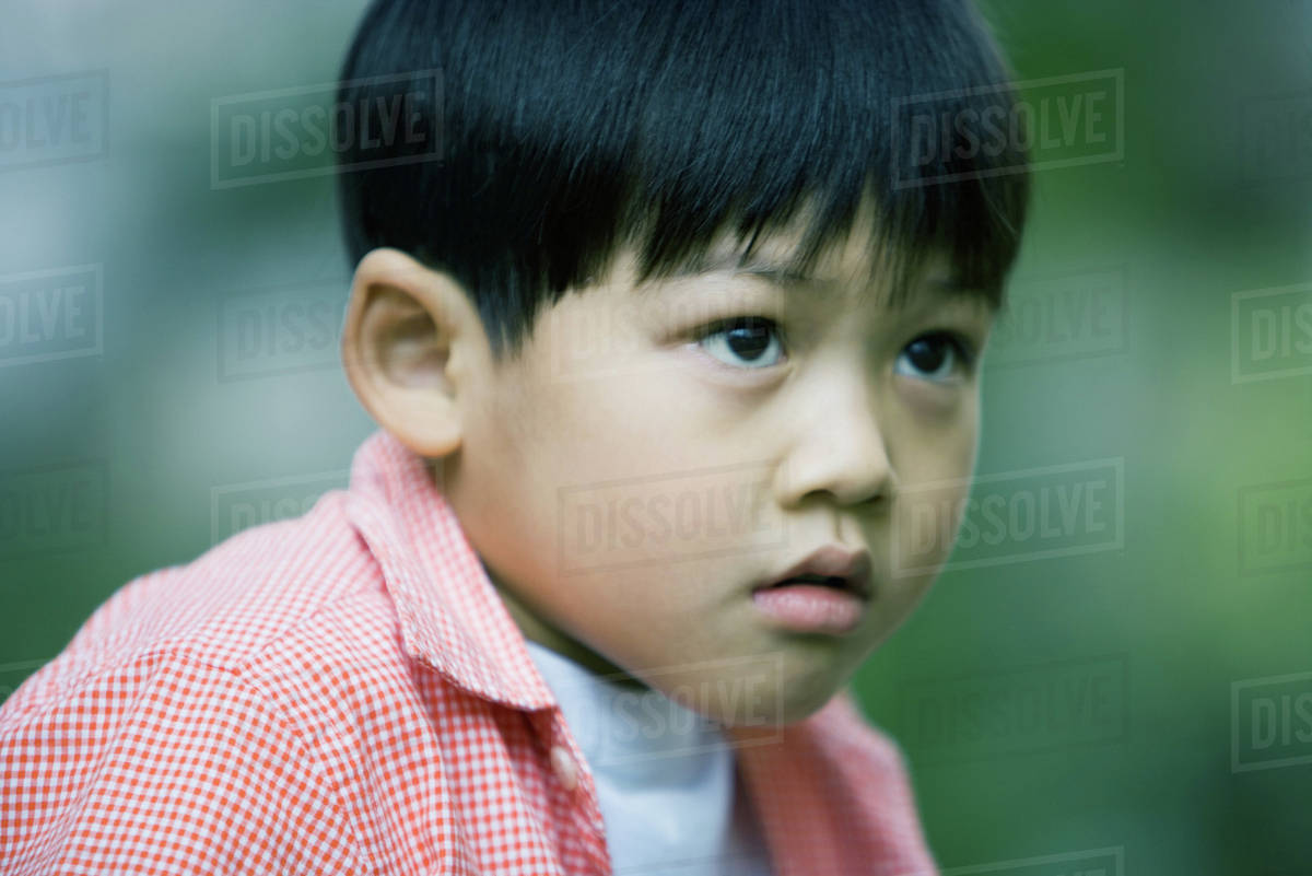 Boy, head and shoulders, portrait - Stock Photo - Dissolve