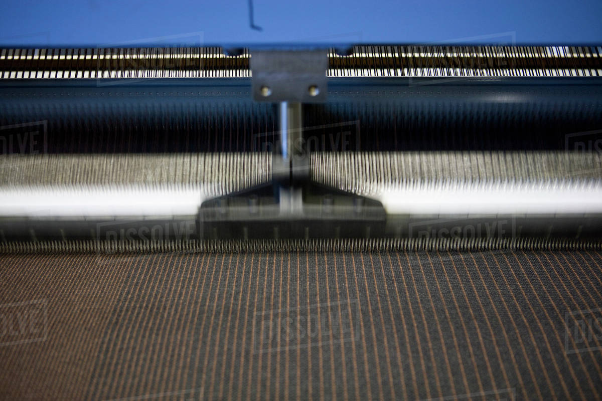 Loom weaving carpet in carpet tile factory - Royalty-free Stock Photo ...