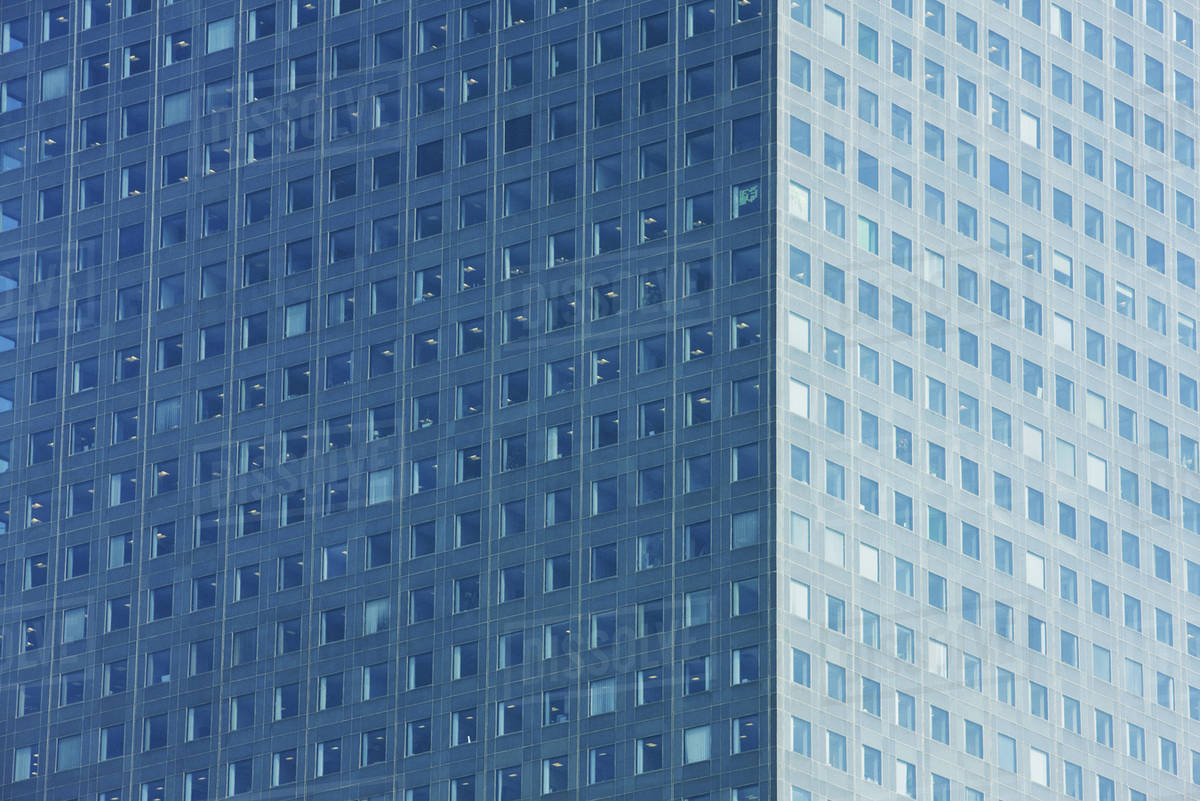 Corner high rise office building, cropped - Stock Photo - Dissolve