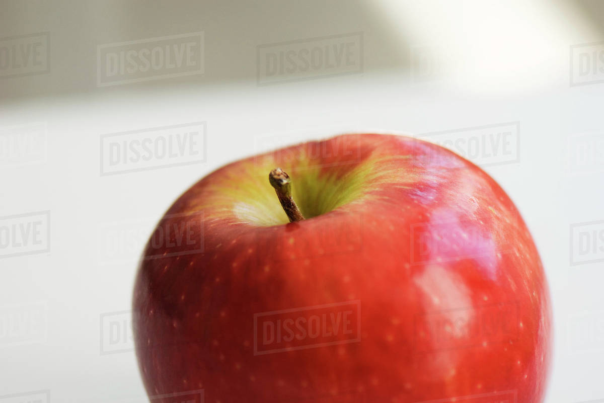 Red apple, close-up - Royalty-free Stock Photo | Dissolve