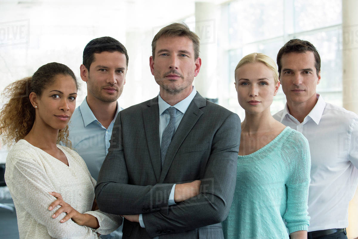 Manager and his team of professionals, portrait - Royalty-free Stock ...