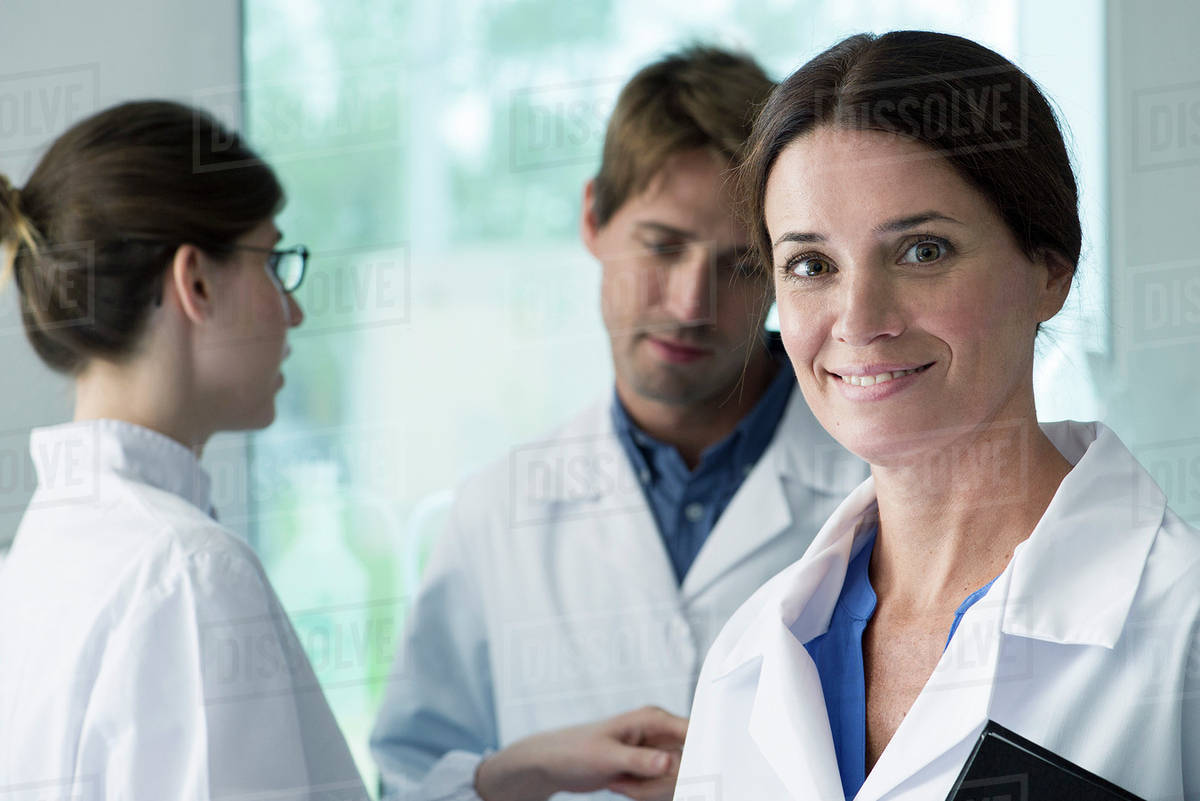Scientist in laboratory, portrait - Royalty-free Stock Photo | Dissolve