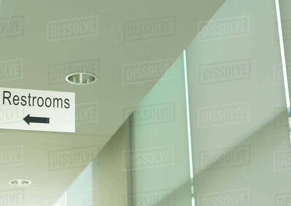Restroom sign - Stock Photo - Dissolve